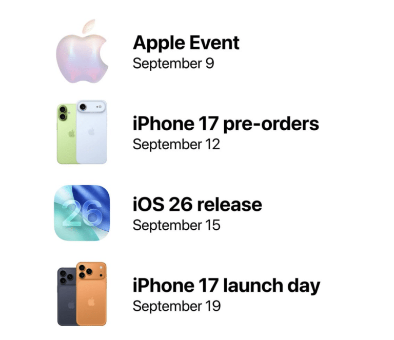 iPhone 17 Series Singapore Release Date and Prices | Red White Mobile